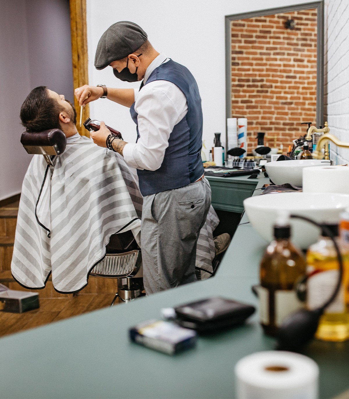 Luxury hair cut, styling and massage for him