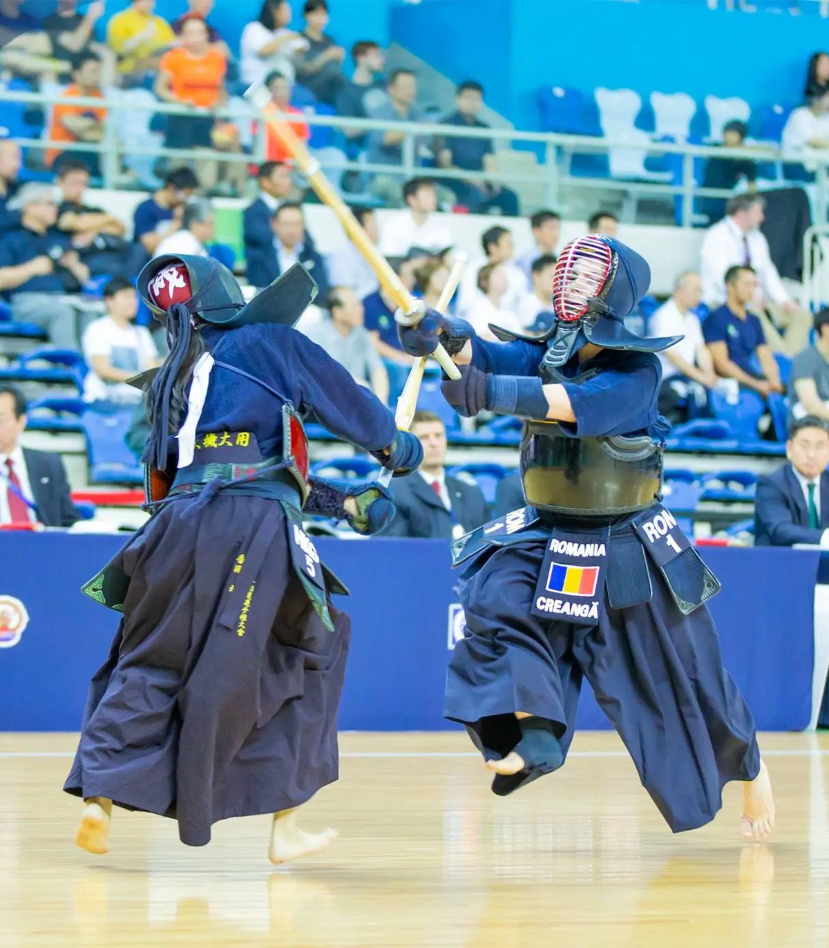 Kendo training - the art of traditional Japanese fencing, in Bucharest